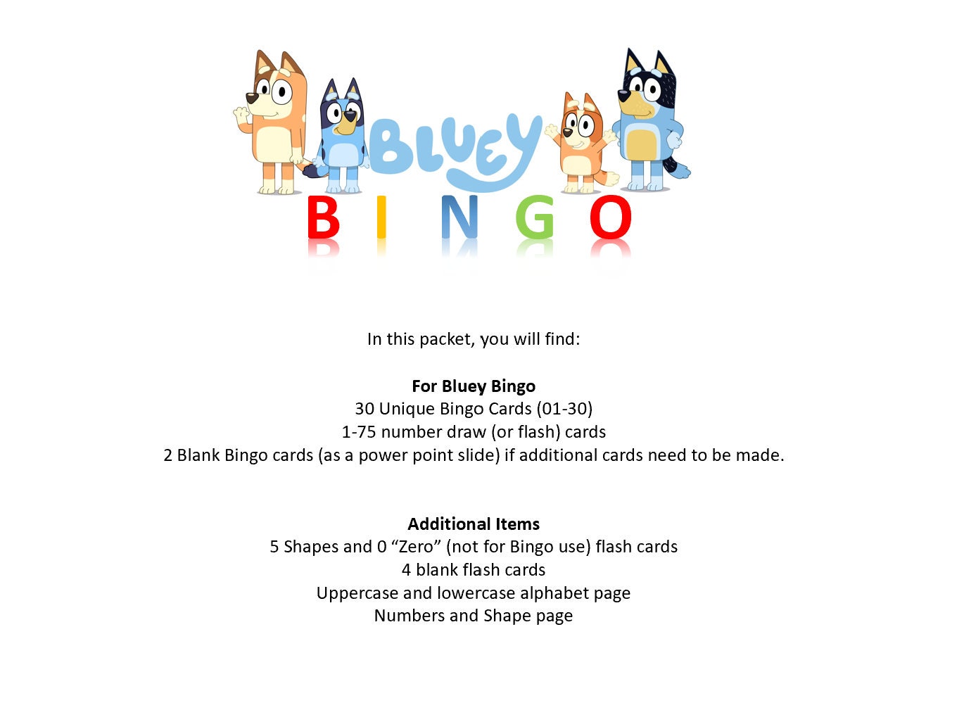 Bluey Bingo Game Big W at Jackson Mcpherson blog