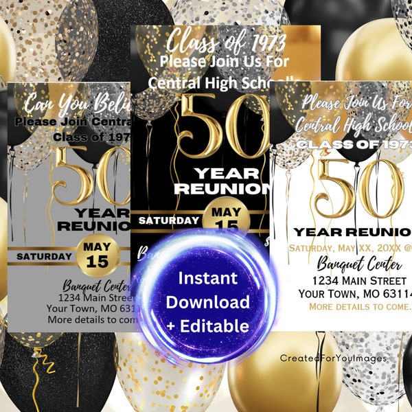 50 Year Class Reunion - Etsy