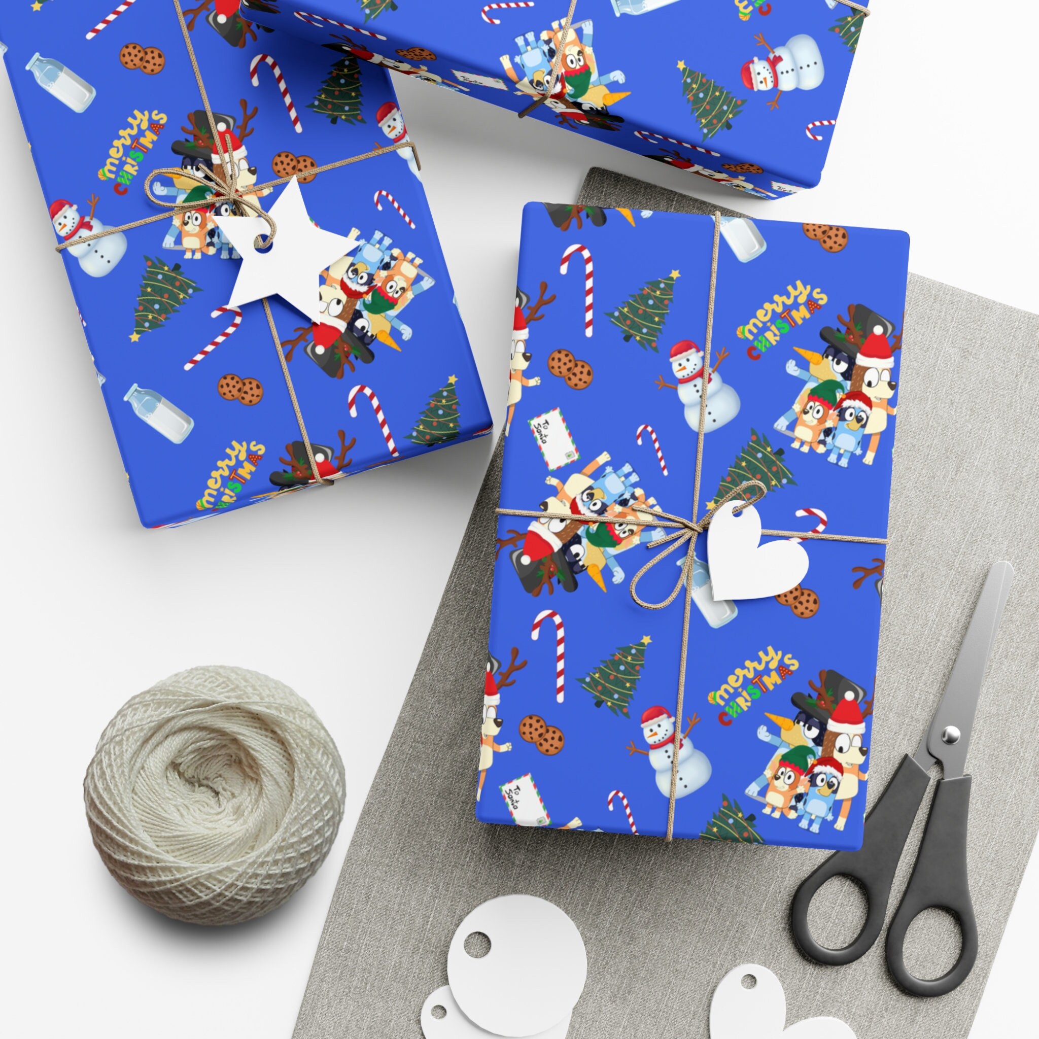 Large Rolls Bluey Family Gift Wrap Papers - Etsy