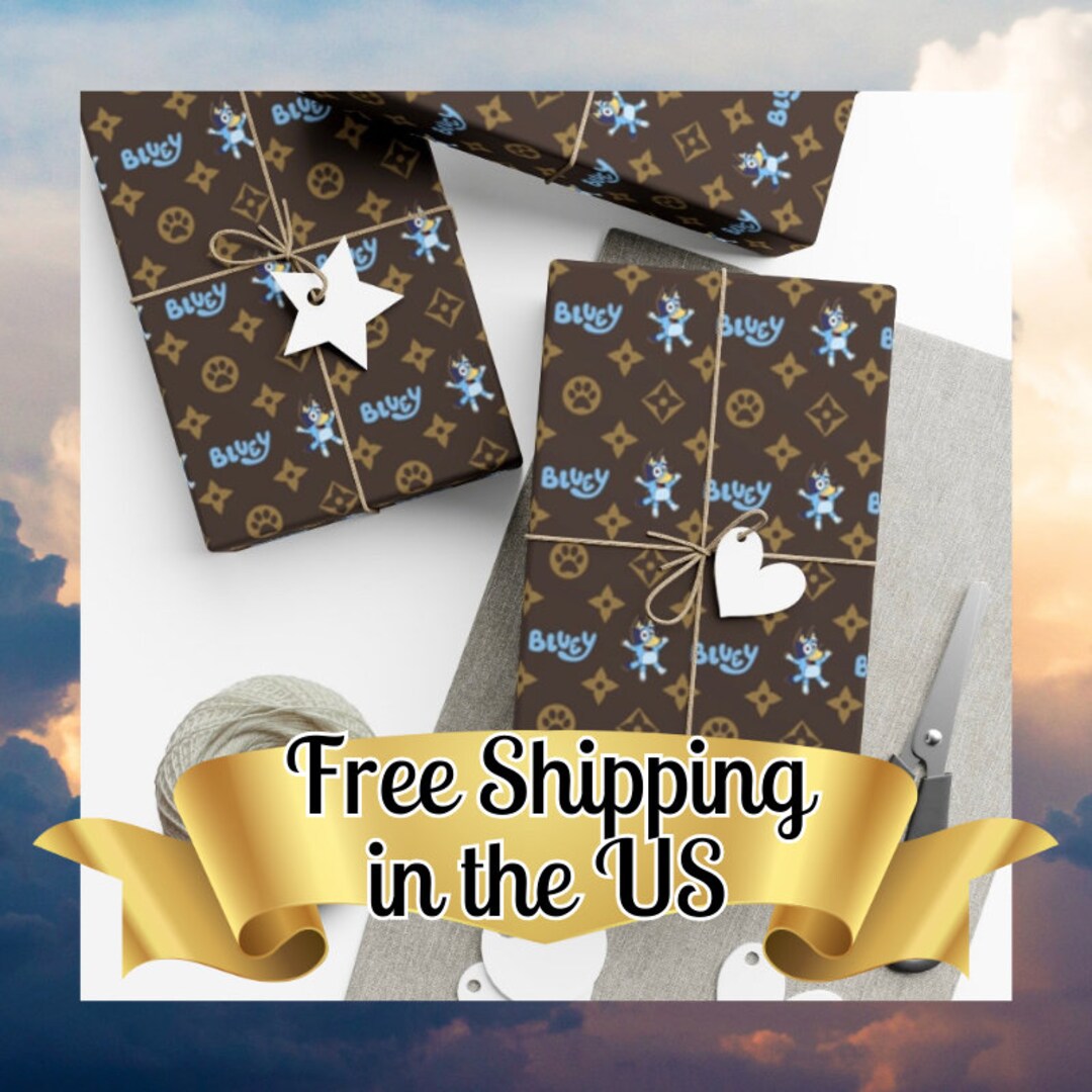 Bluey Wrapping Paper, Bluey Birthday Wrapping Paper, Bluey Papel De ...