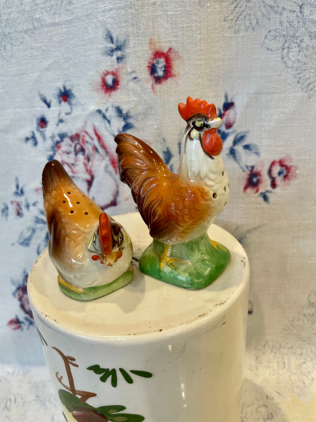 Rooster and Chicken Shakers Circa Mid 20th Century in Very Good ...