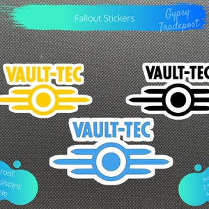 Gamer Stickers: Vault-tec Logo Water Bottle Sticker | Etsy