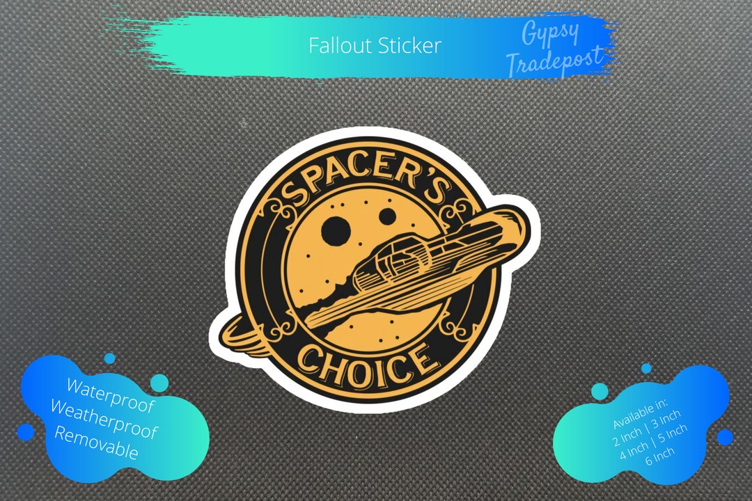 Gamer Stickers: Spacer's Choice | Water Bottle Sticker | Waterproof ...