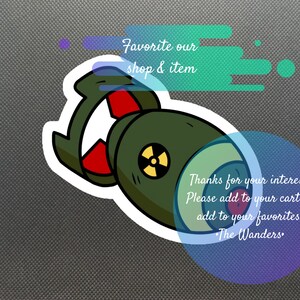 Gamer Stickers: Mini Nuke | Water Bottle Sticker | Waterproof Sticker ...