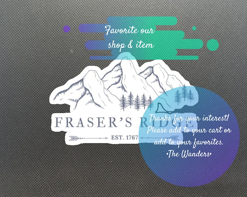 T.V. Stickers: Outlander | Water Bottle Sticker | Waterproof Sticker ...