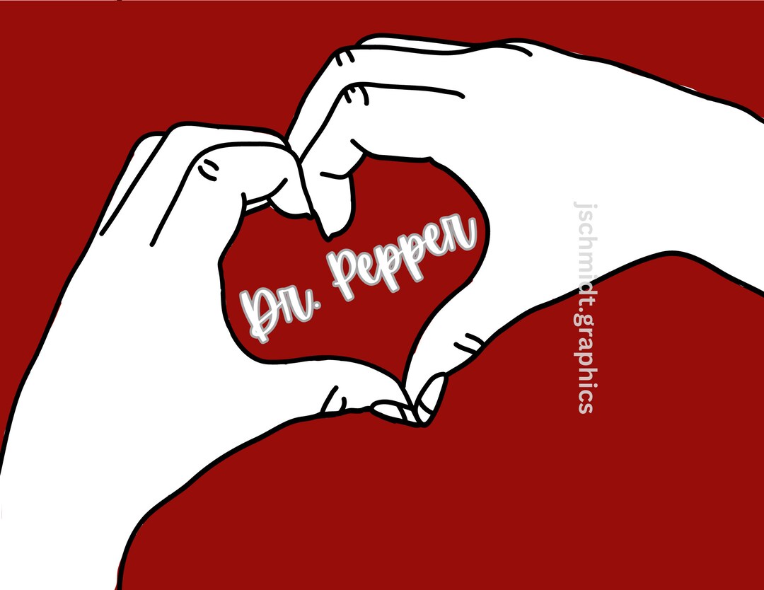 DIGITAL DOWNLOAD I Heart Dr. Pepper - Etsy