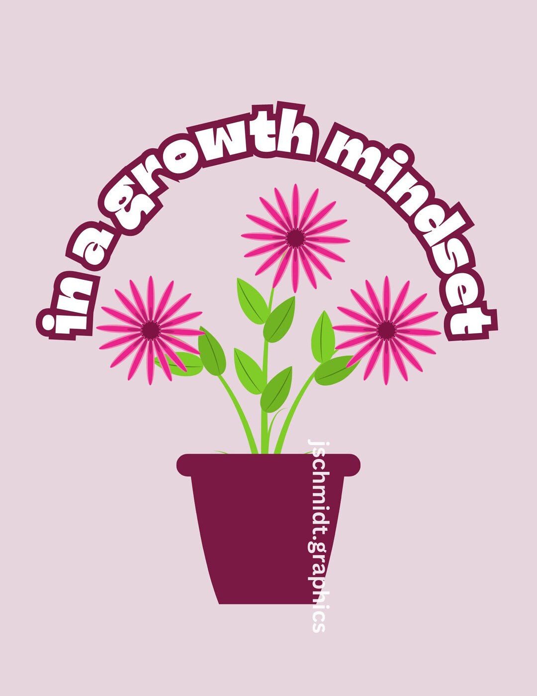 DIGITAL DOWNLOAD - in A Growth Mindset - Purple and Pink - Etsy