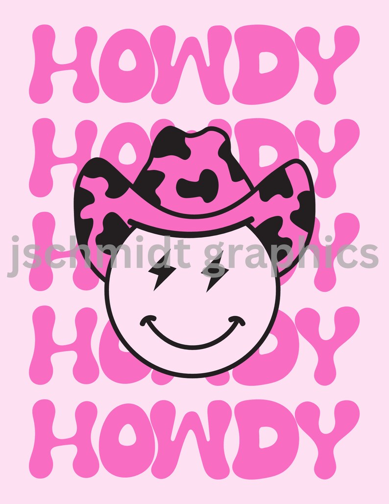 DIGITAL DOWNLOAD Pink Howdy - Etsy
