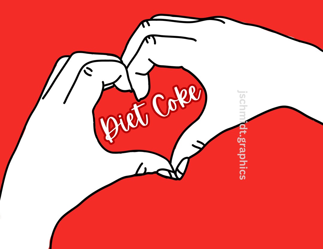 DIGITAL DOWNLOAD I Heart Diet Coke - Etsy