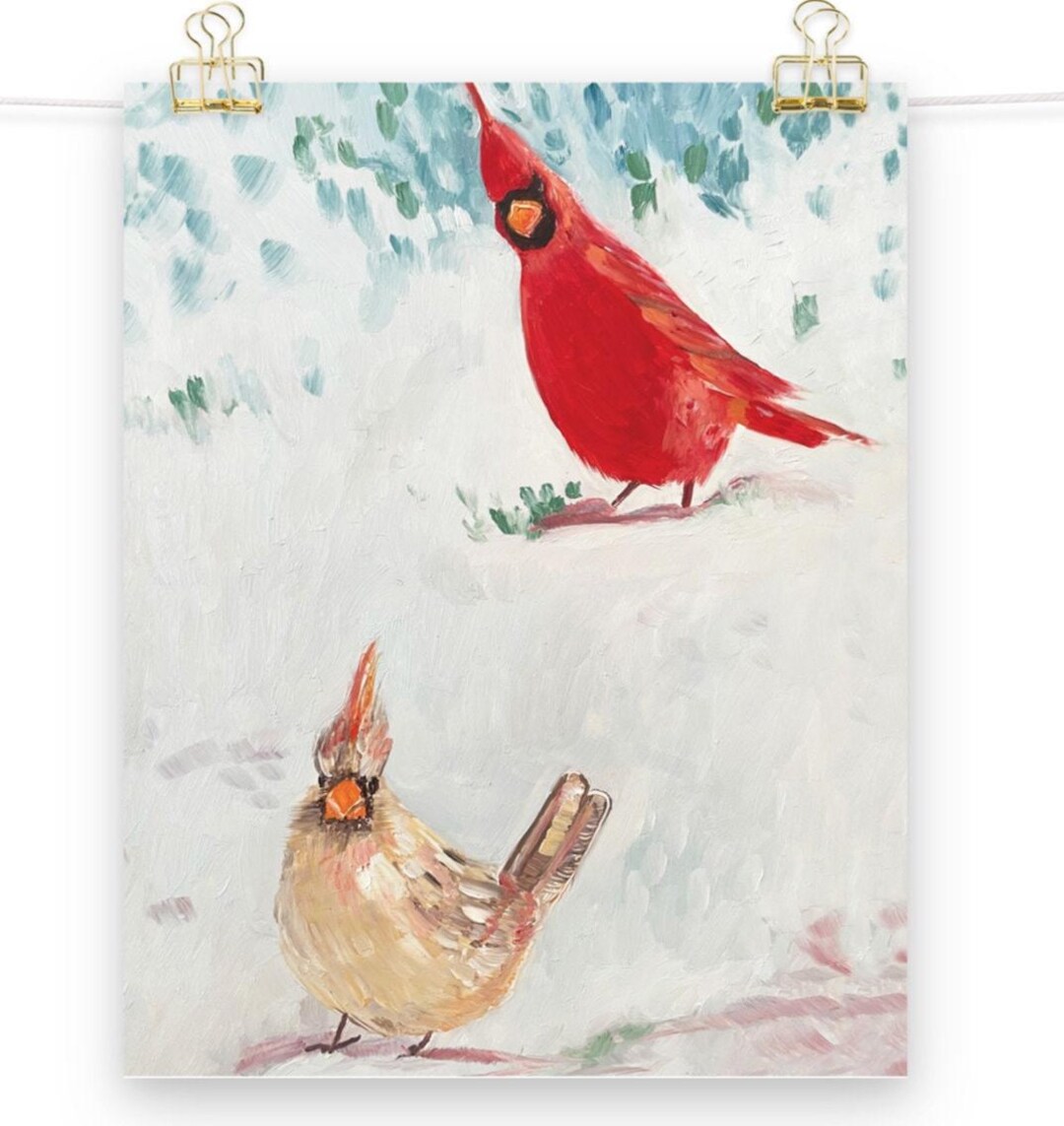 Mama and Dad Cardinal - Etsy