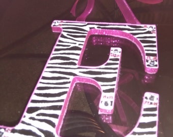 Zebra print letters | Etsy