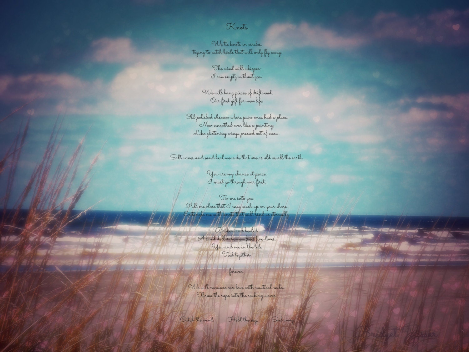 Soft Surf and Sand Fine Art Photograph Poetry Print - Etsy