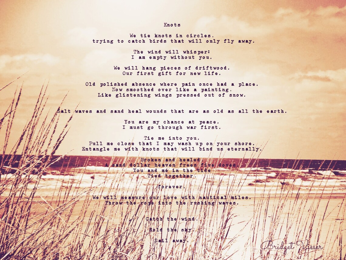 Soft Surf and Sand Fine Art Photograph Poetry Print - Etsy