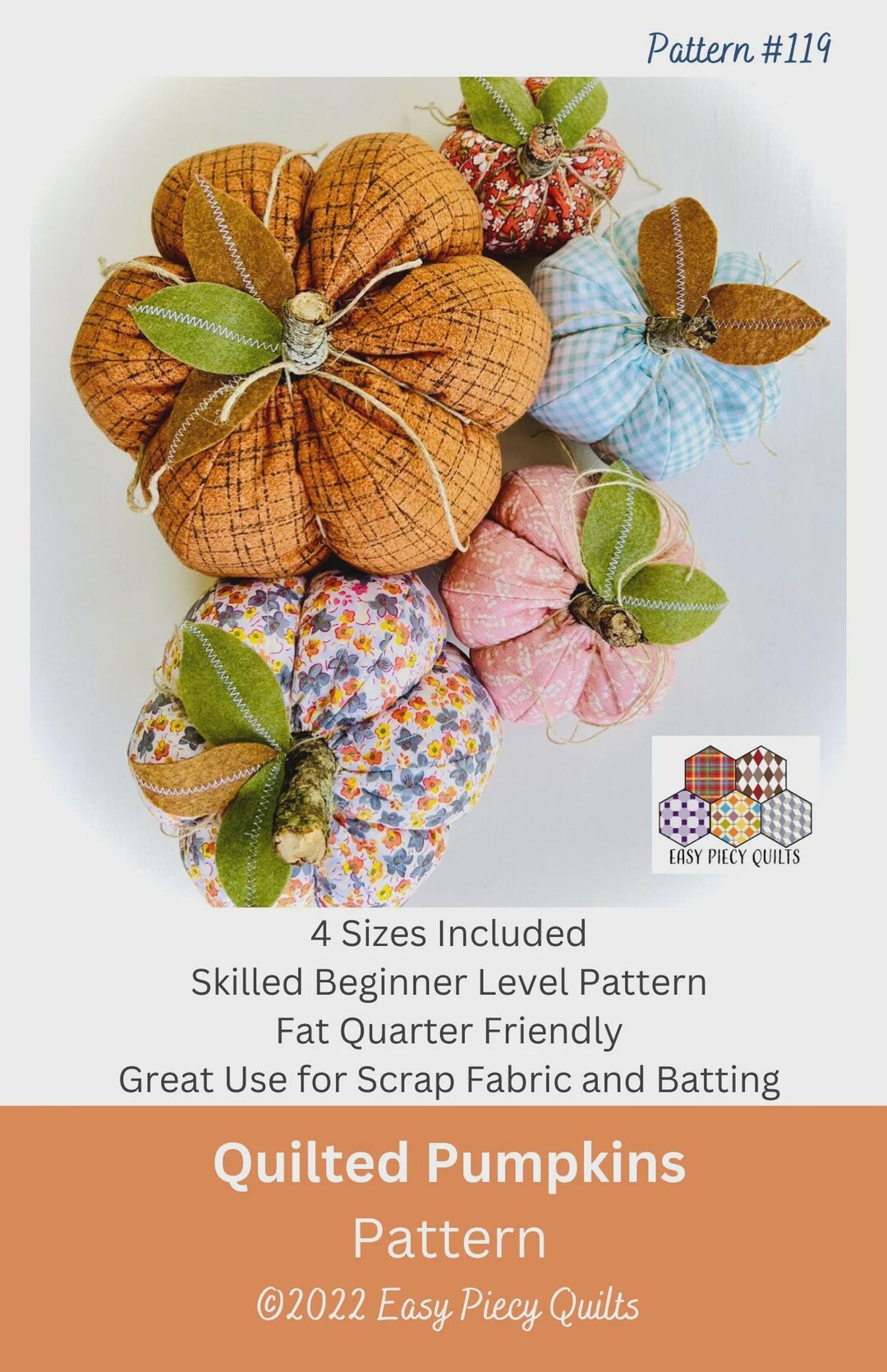 Quilted Pumpkins Patterns - Etsy