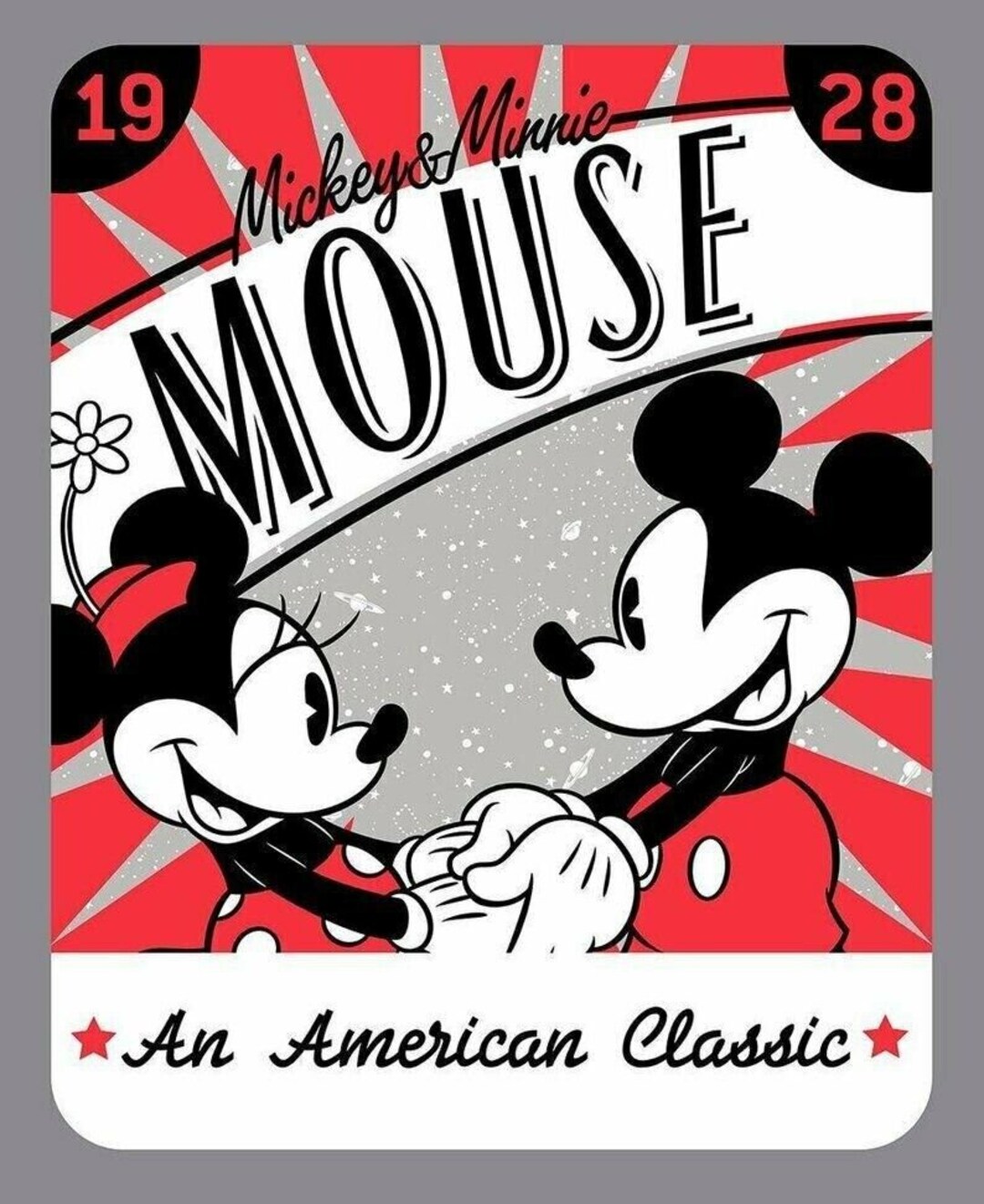 Disney Mickey and Minnie American Classic 35 Panel 100% Cotton Sold by ...