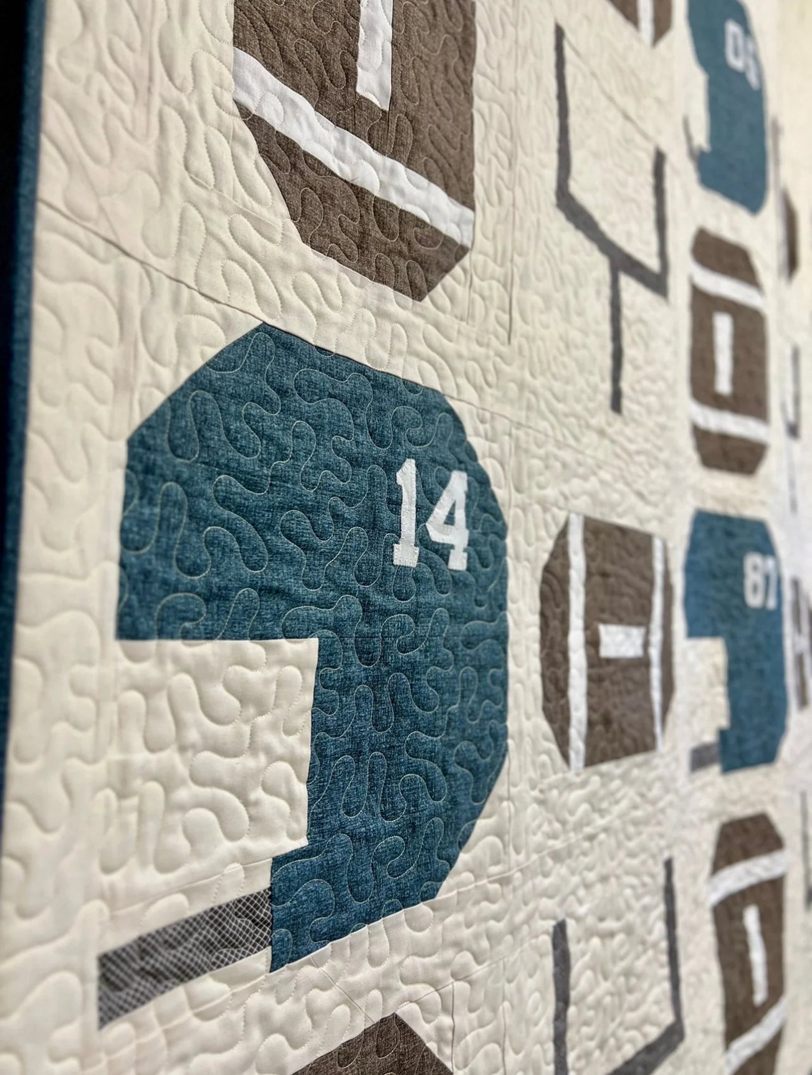 Team Football Quilt Pattern, Paper Print Version Mailed - Etsy