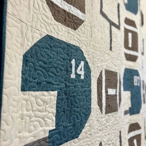 Team Football Quilt Pattern, Paper Print Version Mailed - Etsy