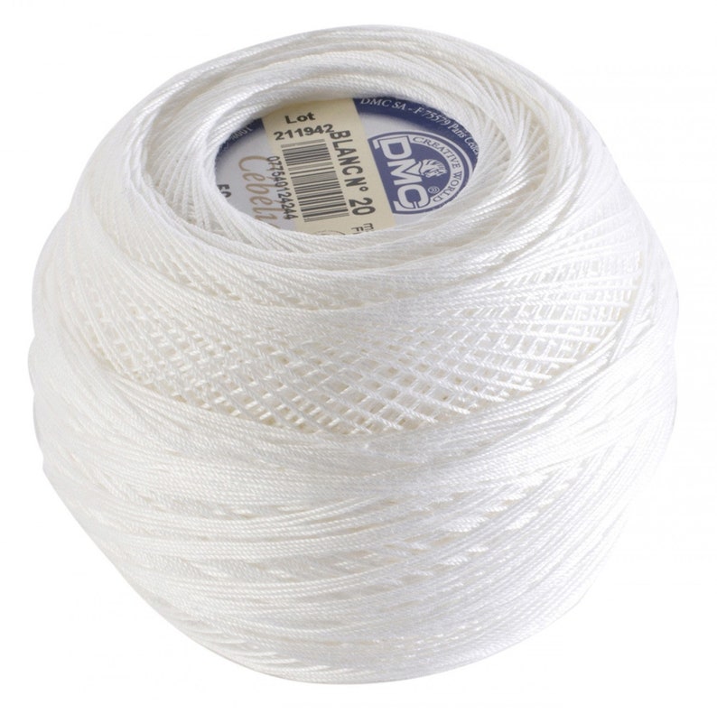 Dmc/cebelia Crochet Cotton Size 10 282yds White # 167-10WHT - Etsy
