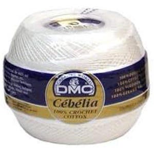 Dmc/cebelia Crochet Cotton Size 10 282yds White # 167-10WHT - Etsy