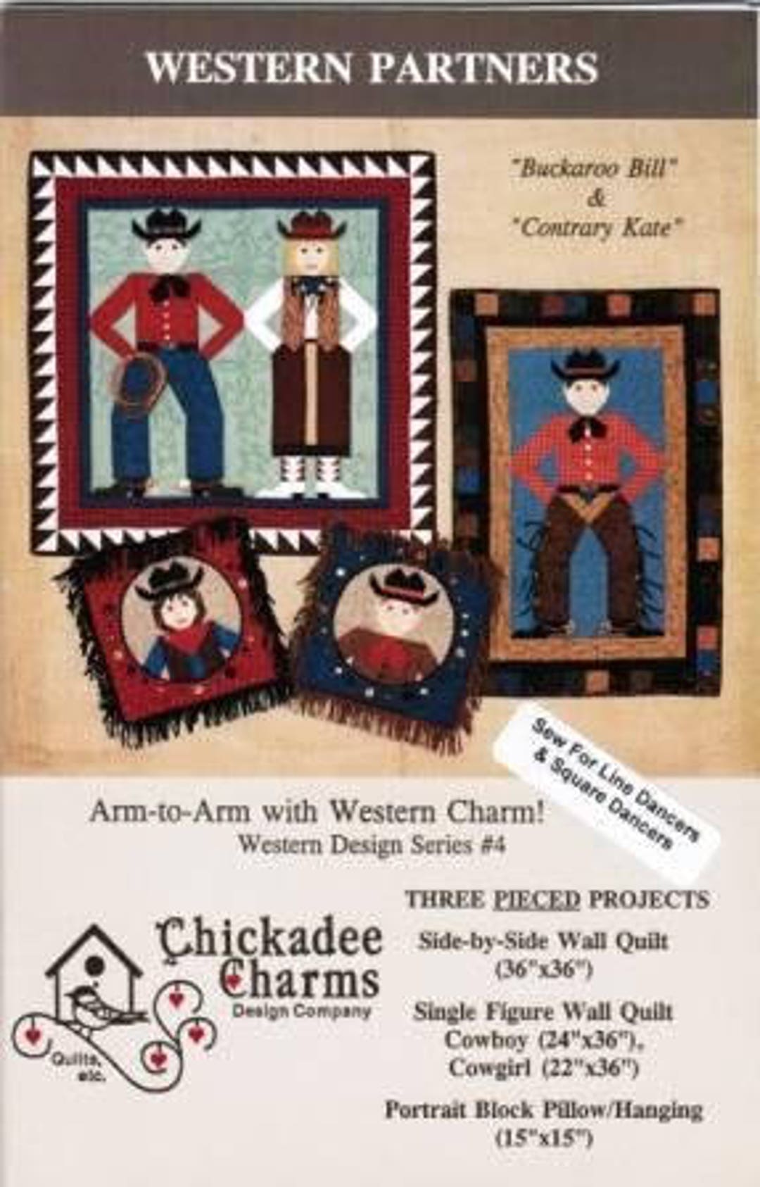Western Partners-buckaroo Bill & Contrary Kate - Pattern Only - Etsy