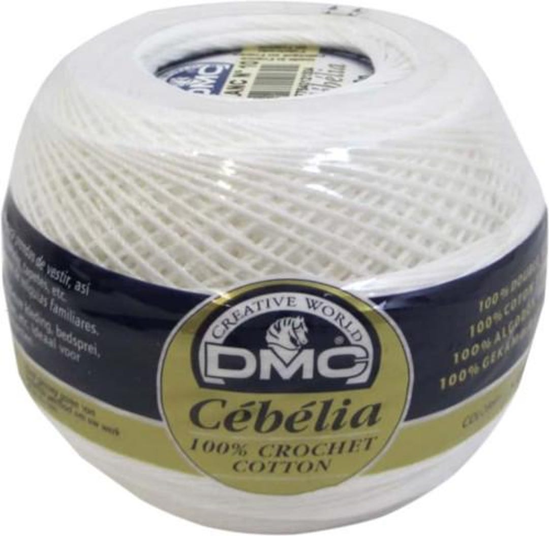 Dmc/cebelia Crochet Cotton Size 10 282yds White # 167-10WHT - Etsy