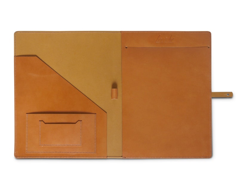 Padfolio Full Grain English Bridle Leather Vegetable Tanned - Etsy