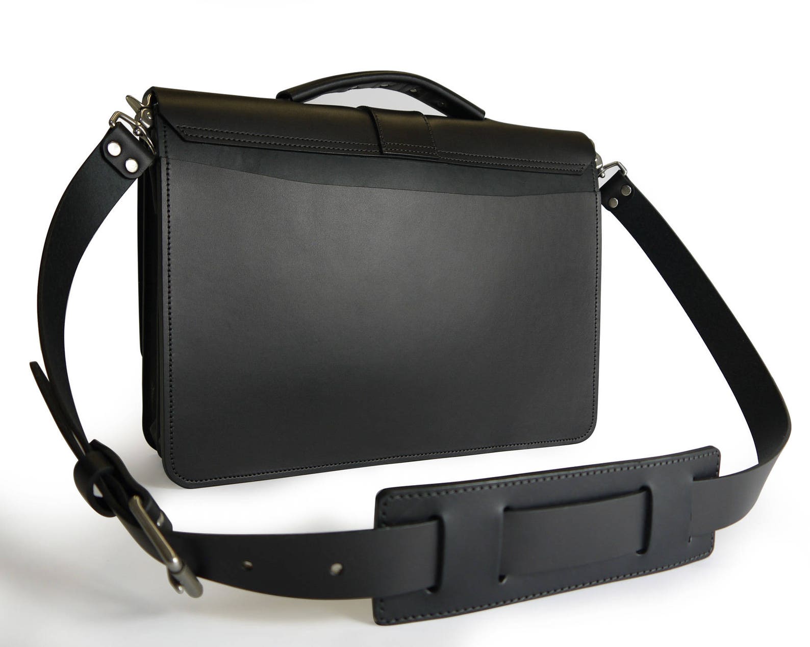 Men's Sleek Briefcase/messenger Bag With Tuck-lock Closure - Etsy