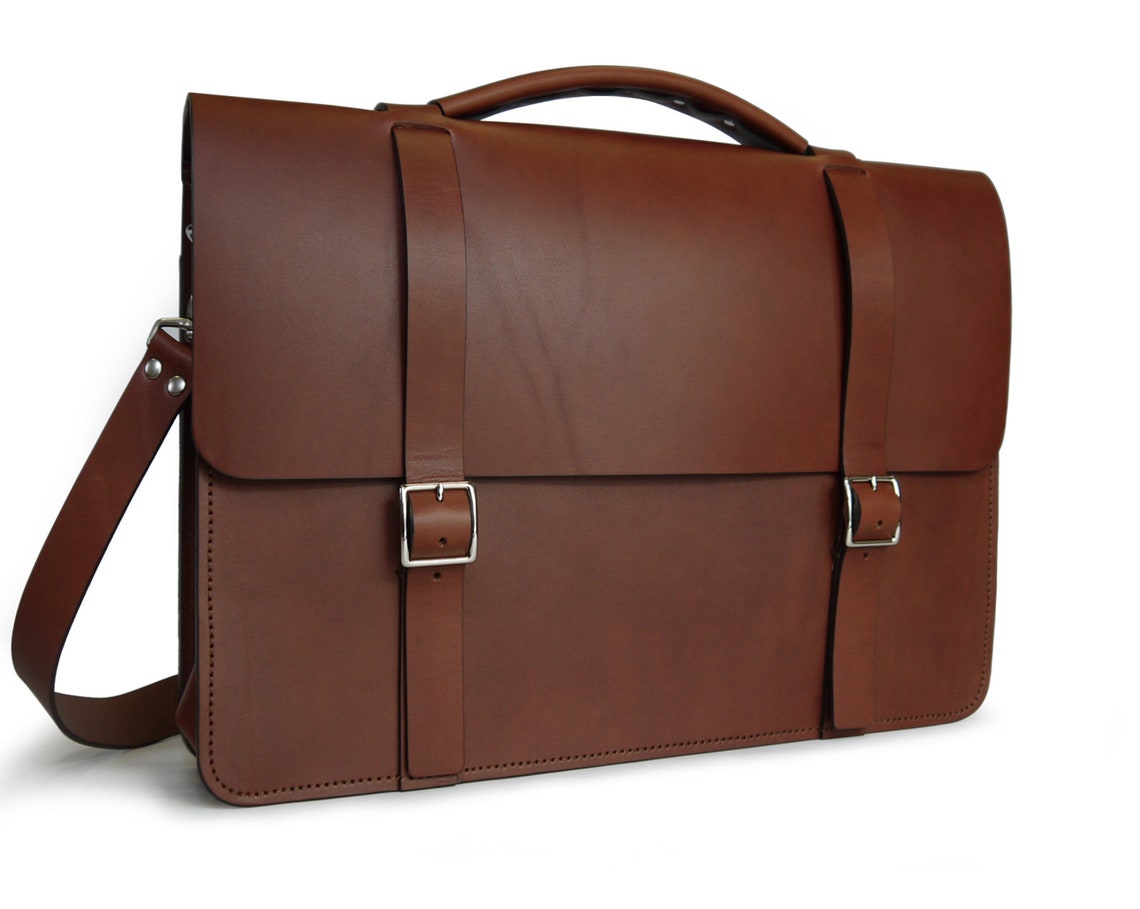 Medium Brown Messenger Bag / Briefcase One Large Single - Etsy