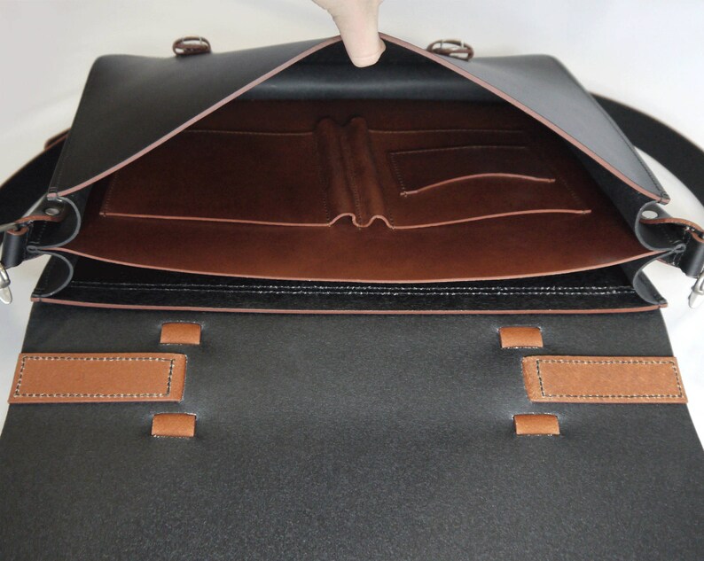 16 Large Men's Messenger Bag With Front Straps - Etsy