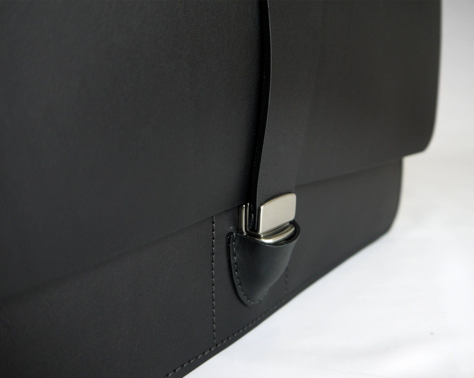 Men's Sleek Briefcase/messenger Bag With Tuck-lock Closure - Etsy
