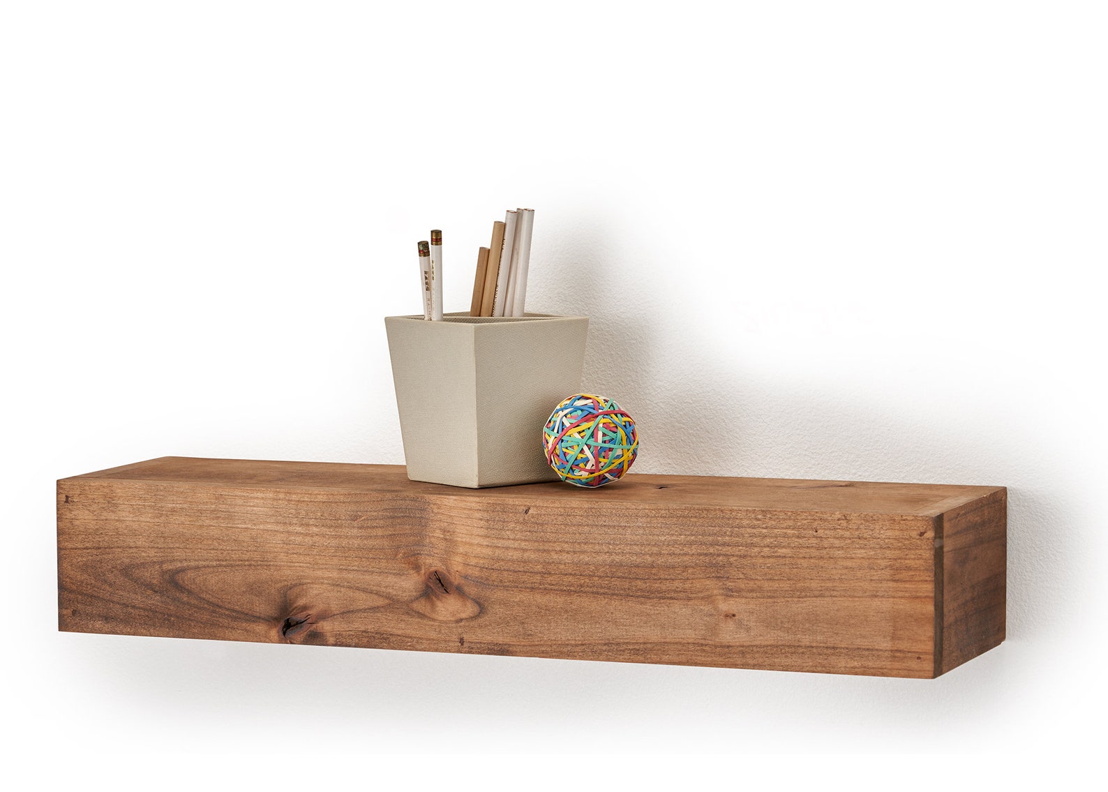 Farmhouse Floating Shelf 24 Inch Walnut Finish - Etsy