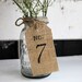 Burlap Table Numbers / Rustic Barn Wedding / Event Table - Etsy