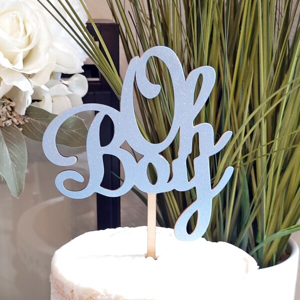 Oh Boy Cake Topper - Etsy