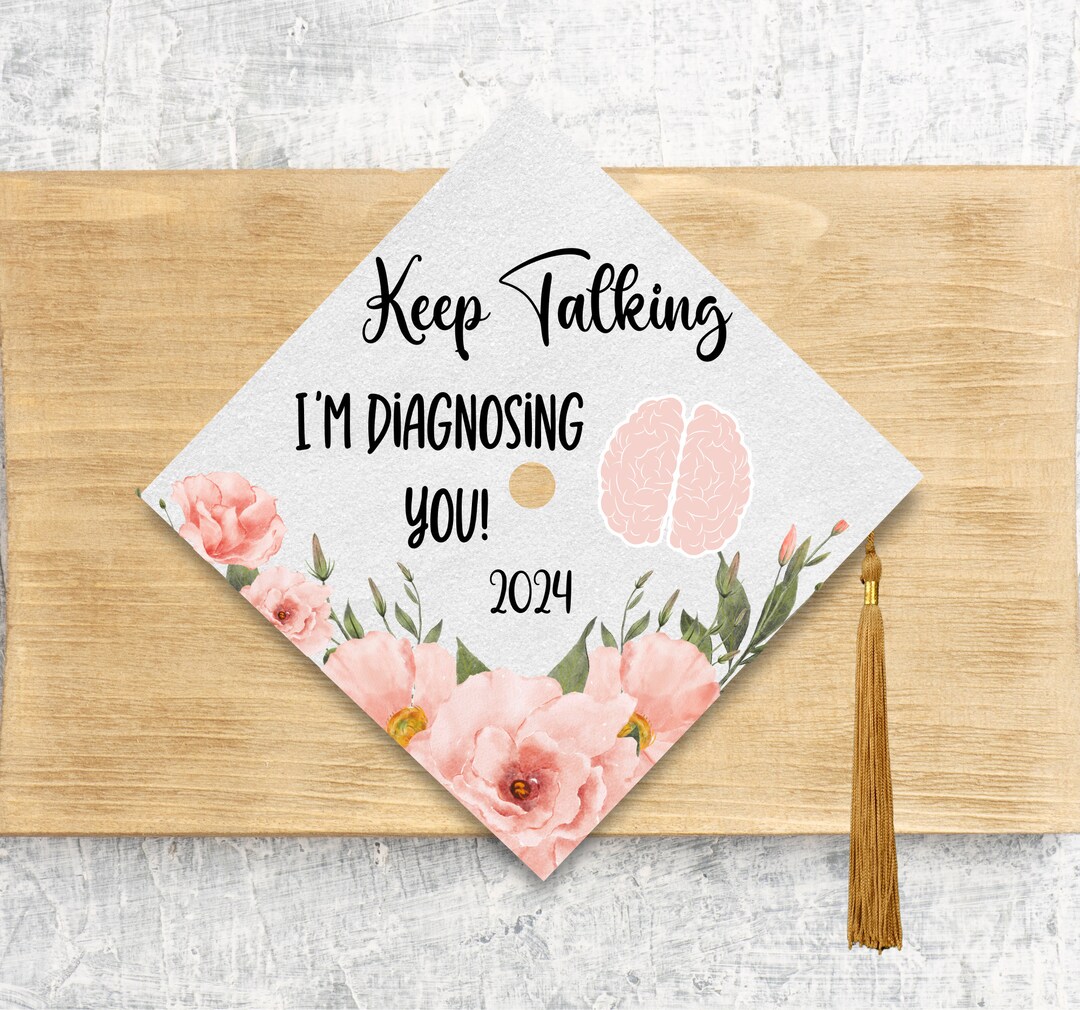 2024 Graduation Cap Topper / Psychologist Graduation Cap / Teacher Cap ...