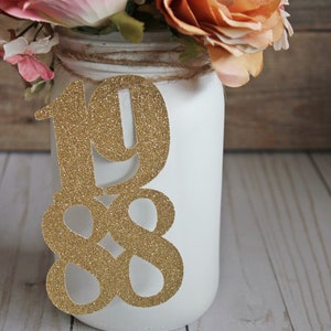 Class of 1988 / Graduation Decor / Rustic 1988 Graduation Tags / Mason ...