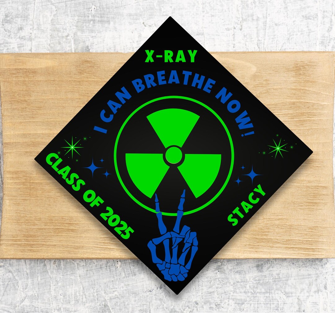 2025 Graduation Rad Tech Cap Topper / Radiology Graduation Cap / Custom ...
