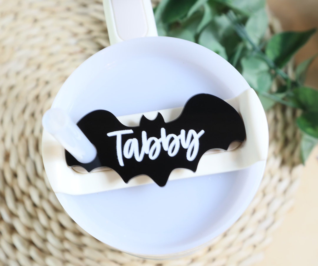 Halloween Bat Tumbler Topper / 3o Oz / 40 Oz / Personalized Stanley Bat ...