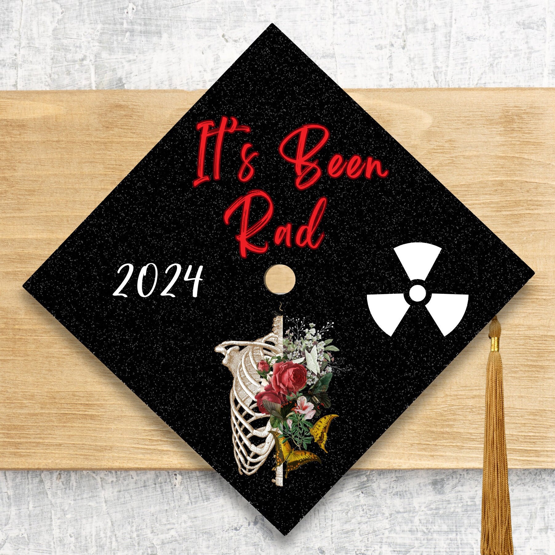 2024 Graduation Rad Tech Cap Topper / Radiology Graduation Cap / Custom ...