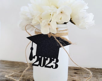 30th Birthday Decorations / Rustic 30th Mason Jar Centerpiece / Glitter ...