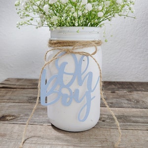 Oh Boy Decorations / Baby Shower Center Piece Tags / Oh Boy Decor / Oh ...