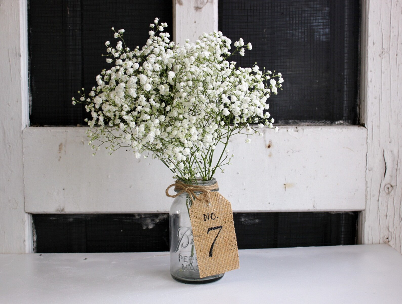 Rustic Burlap Table Number . Rustic Woodland Tag . Table | Etsy