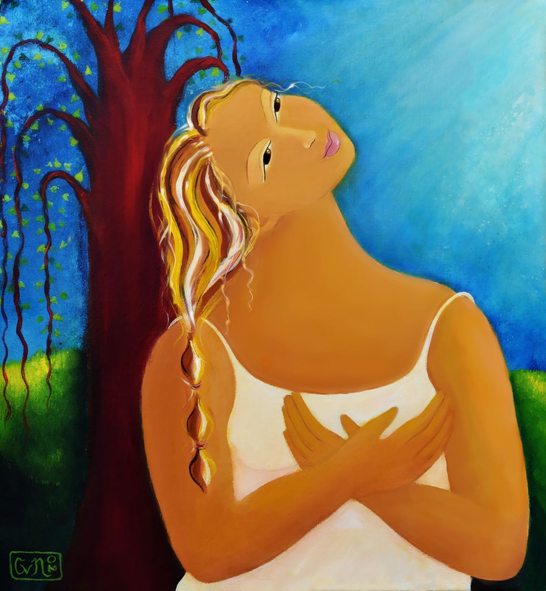 SOLD healing My Heart Giclee Print This Painting Resonates a Calm and ...