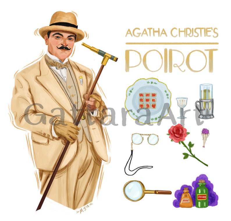 The Great Detective Hercule Poirot Poster | Etsy