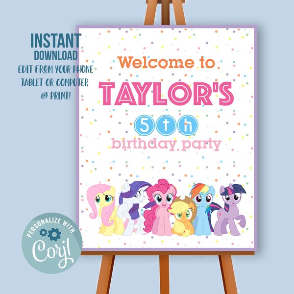 My Little Pony Decorations - Etsy