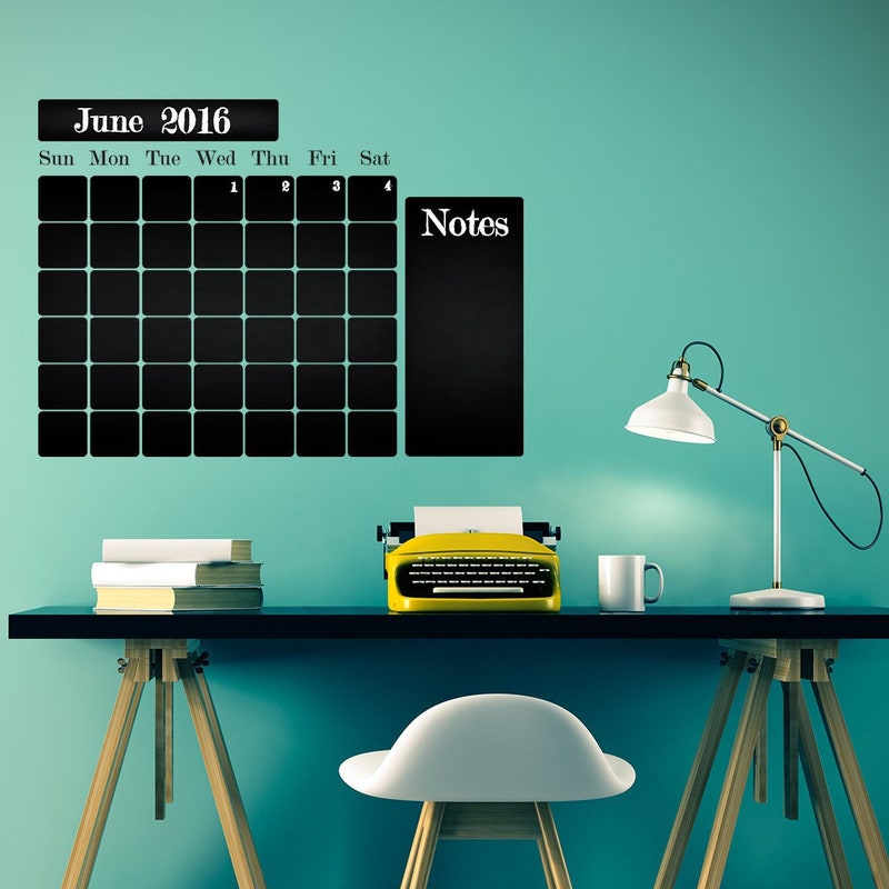 Chalkboard Calendar - Etsy