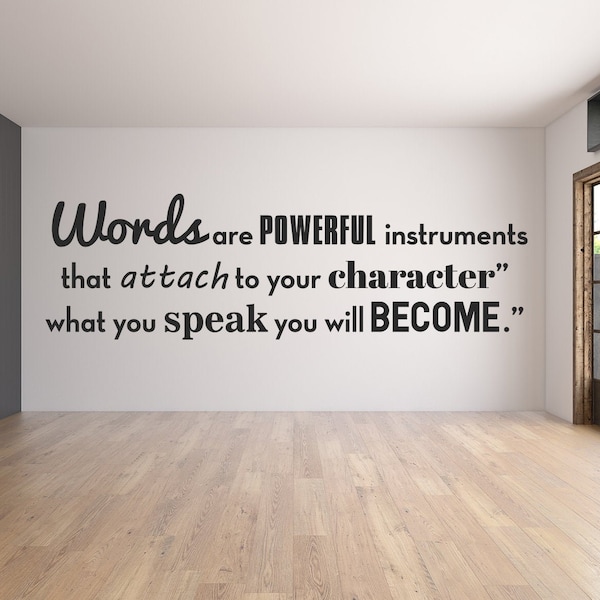 Positive Wall Decal - Etsy
