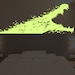 Glow in Dark Aligator Wall Sticker - Night Glowing Gator Vinyl Decal ...