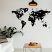 World Map Vinyl Sticker Wall Art Vinyl of the Decor Decal - Etsy