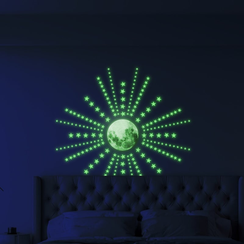 Fluorescent Star Stickers - Etsy