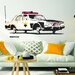 Police Car Wall Vinyl Sticker - Officer Art Mural Decal Label ...
